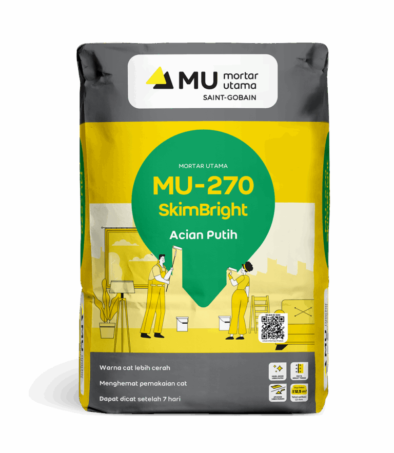 MU-270 Acian Plester Putih | Mortar Utama
