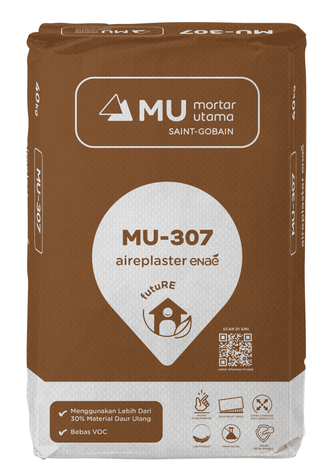 MU-400 Instant Mortar: Strong Tile Adhesive - Mortar Utama